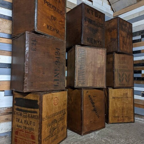 Vintage Tea Chest Trunk Box Crate Storage Side Table Bed Side - Etsy