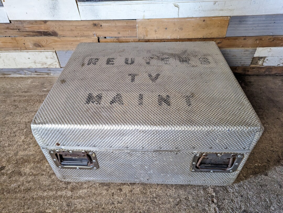 Vintage Retro Galvanised Metal Storage Trunk Living Room - Etsy