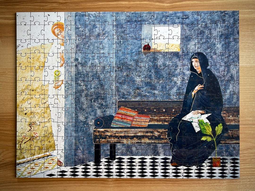 Annunciation, Original Wooden Puzzle of Modern Icon, Made by Ivanka Demchuk - Etsy