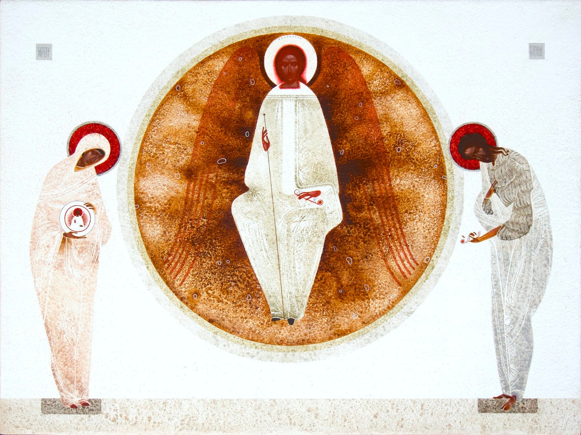 Sophia the Wisdom of God Original Print on Natural Canvas and - Etsy