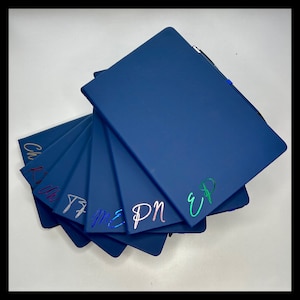 Personalised Initial Notebook - A5 Note Book, Journal, Black With ...