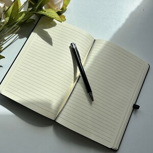 Personalised Initial Notebook A5 Note Book Journal Black - Etsy UK