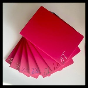 Personalised Initial Notebook - A5 Note Book, Journal, Black With ...