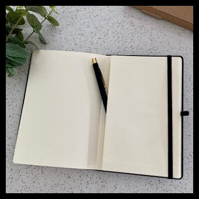 Personalised Initial Notebook A5 Note Book Journal Black - Etsy UK