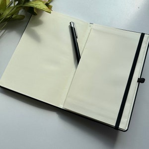 Personalised Initial Notebook A5 Note Book Journal Black - Etsy UK