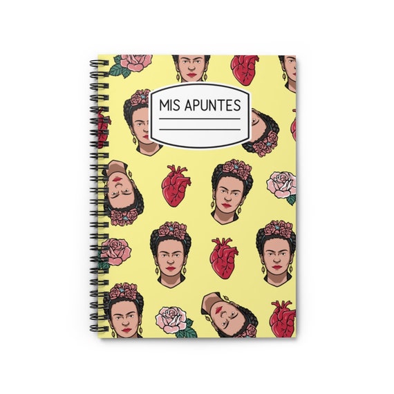 Frida Kahlo Spiral Notebook Spanish Notebooks - Etsy