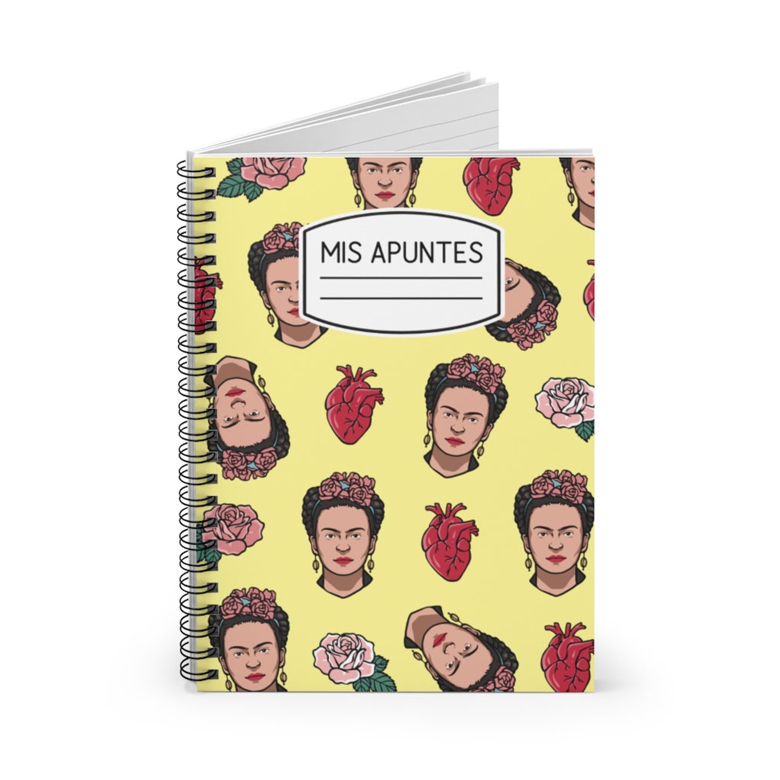 Frida Kahlo Spiral Notebook Spanish Notebooks - Etsy