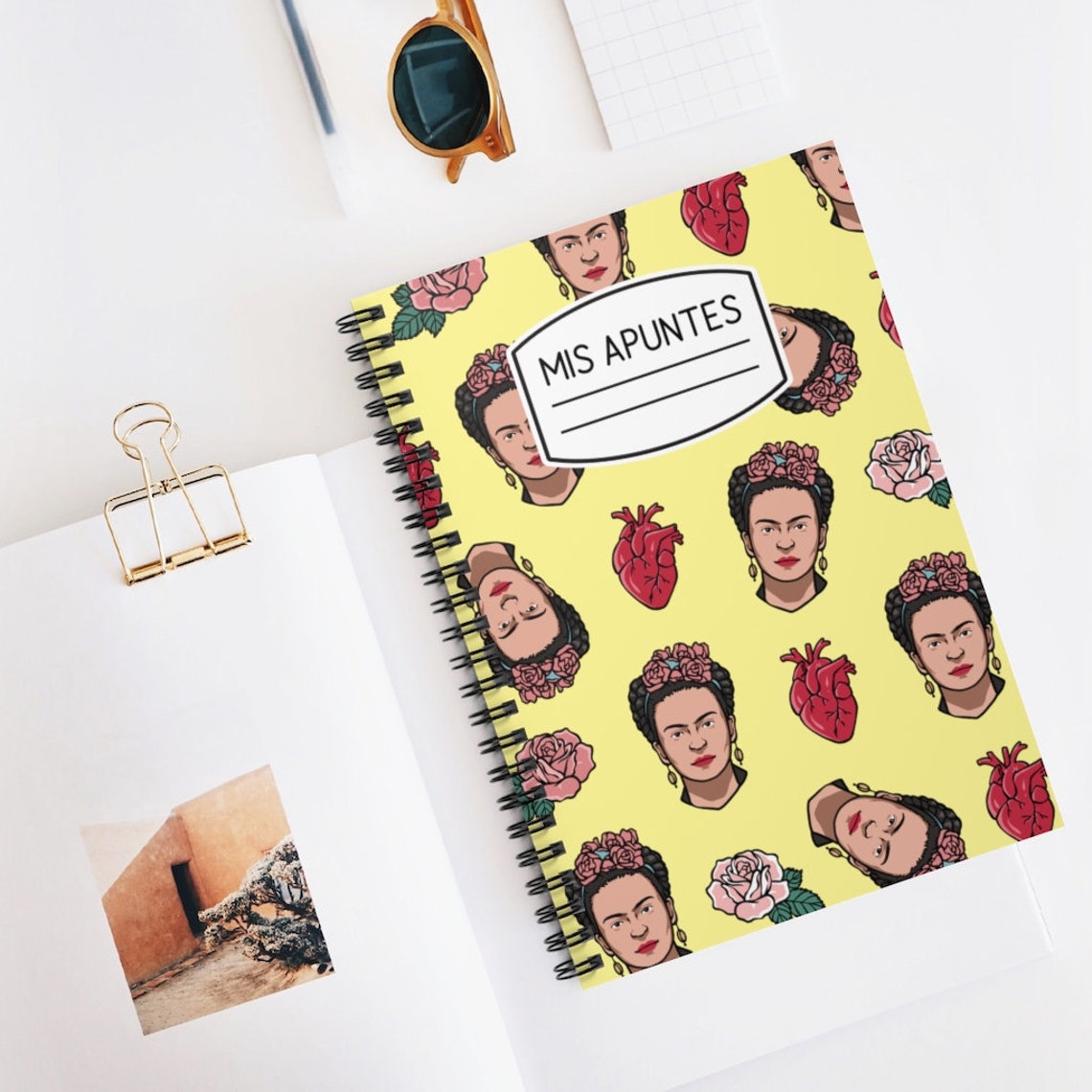 Frida Kahlo Spiral Notebook Spanish Notebooks - Etsy