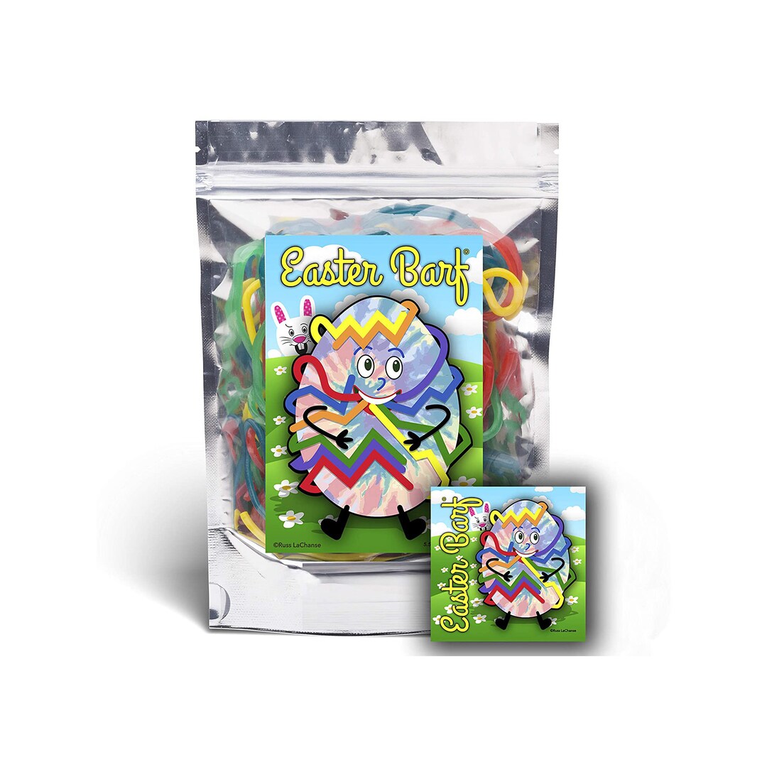 Pâques Barf Rainbow Lace Licorice Drôle Unique Easter Basket - Etsy France