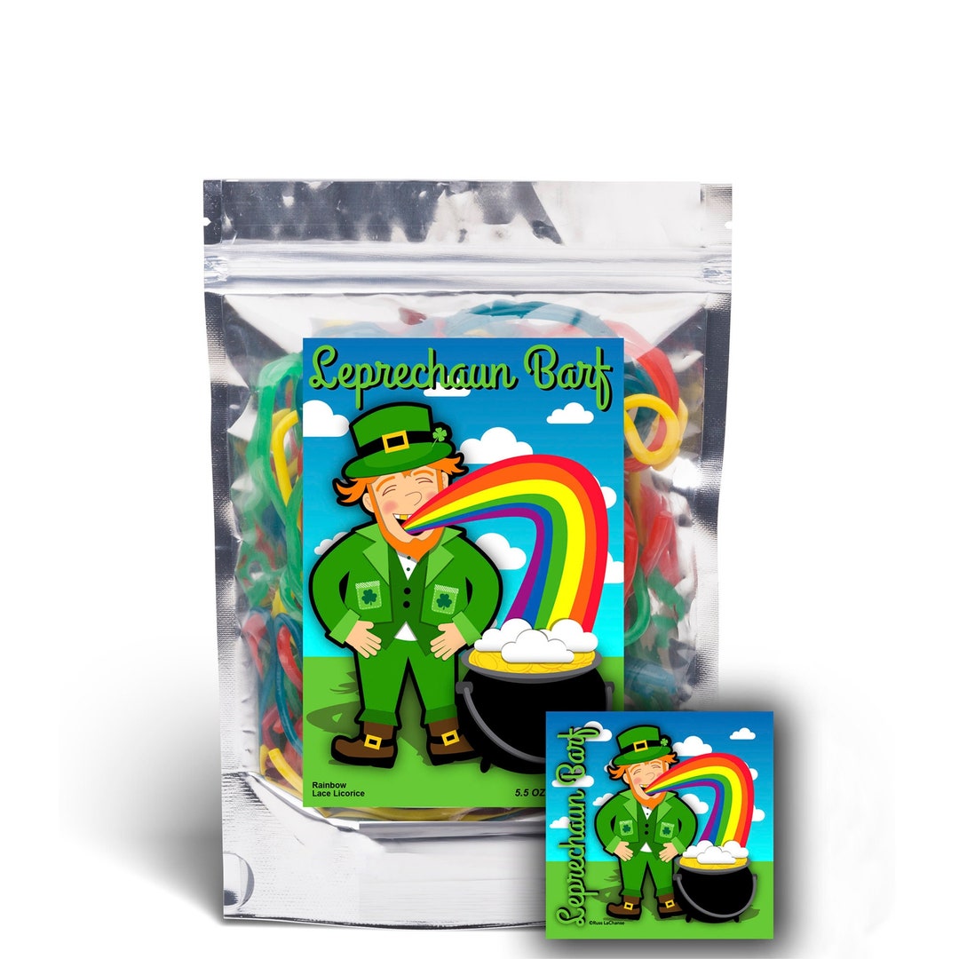 Leprechaun Barf Rainbow Lace Licorice Funny Unique St Patrick's Day Birthday Teen, Girl & Boy ...