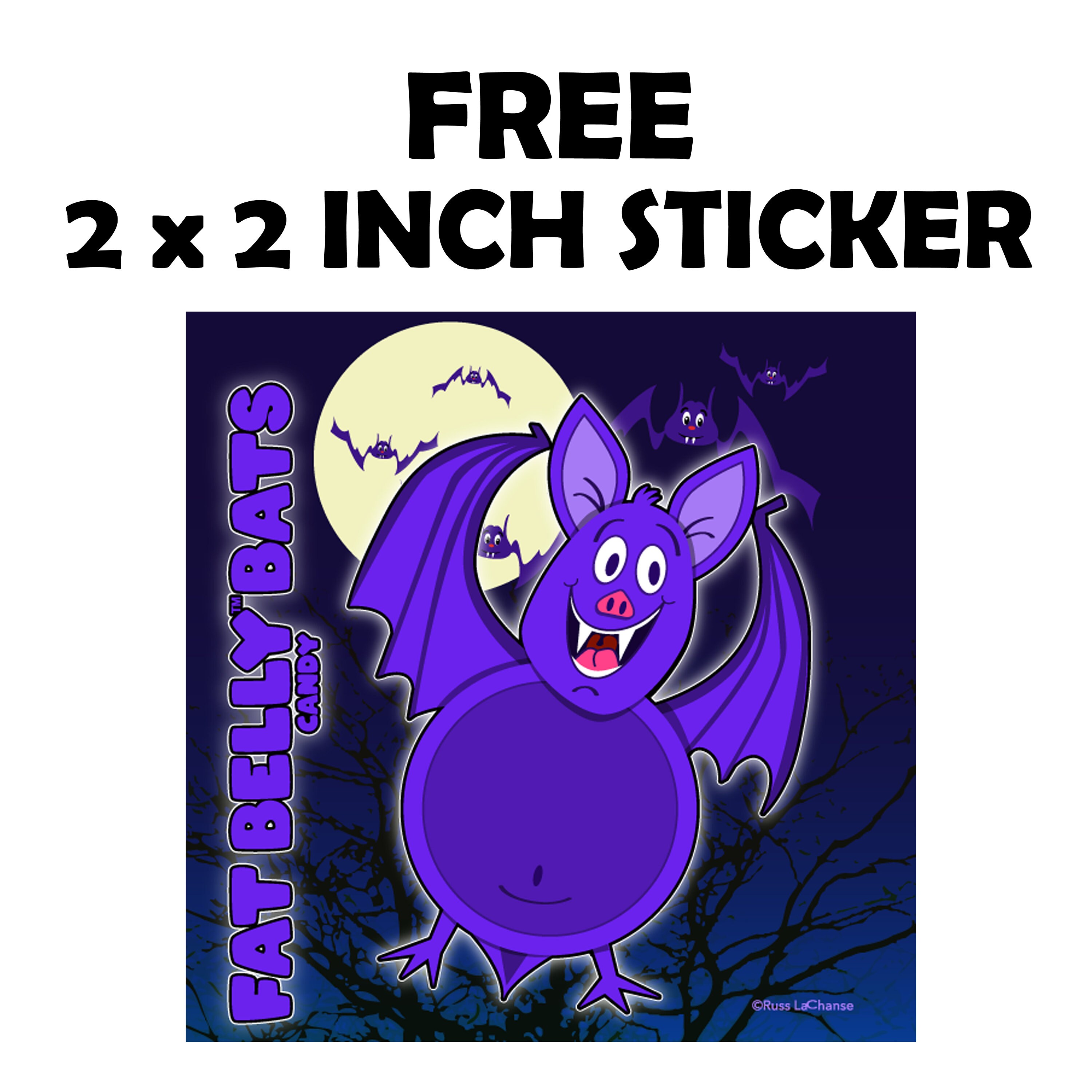 Fat Belly Bats Candy Grape Flavored Fruit Gummies Funny Unique ...