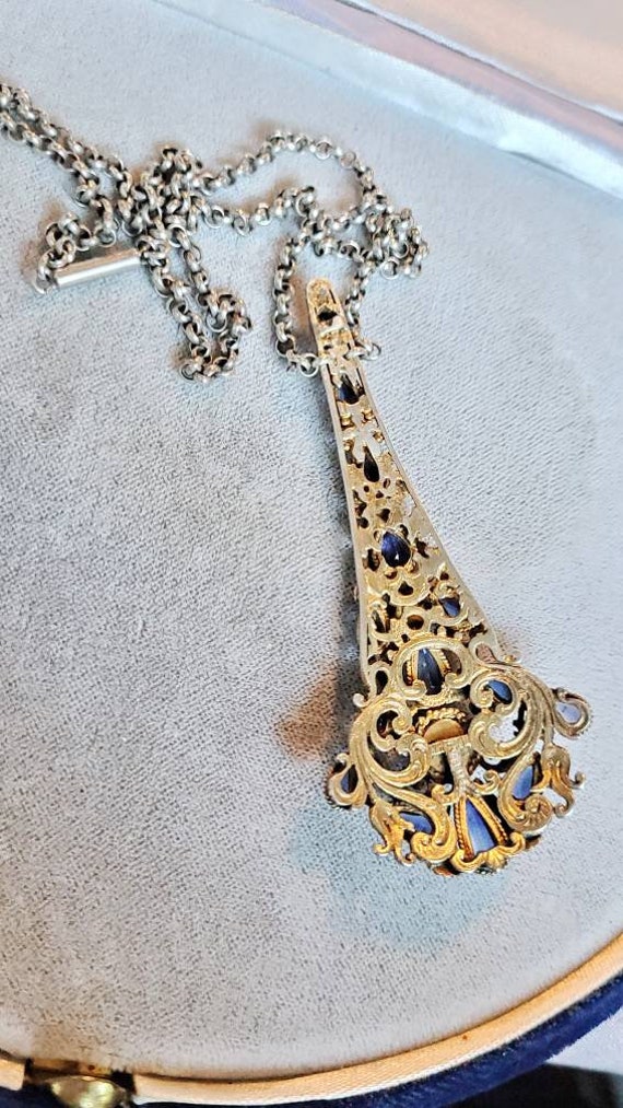 Historicism Silver Necklace 1880 Design necklace Akoy… - Gem