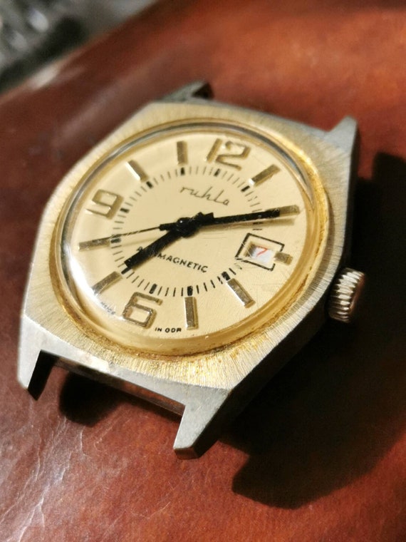 RUHLA automatic men's wristwatch GDR analog true vint… - Gem