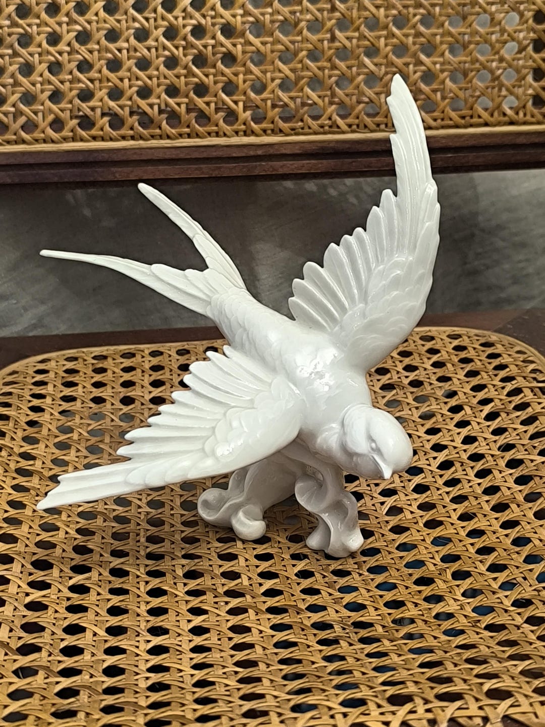 Ens Porcelain Thuringia - Bird in Flight 1950 Porcelain Figure Statue ...
