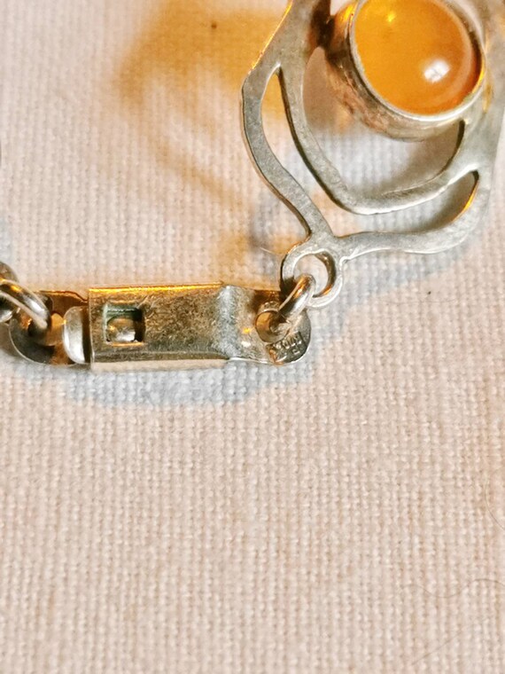 Midcentury 800 Silver BERNSTEIN Bracelet true vintage… - Gem