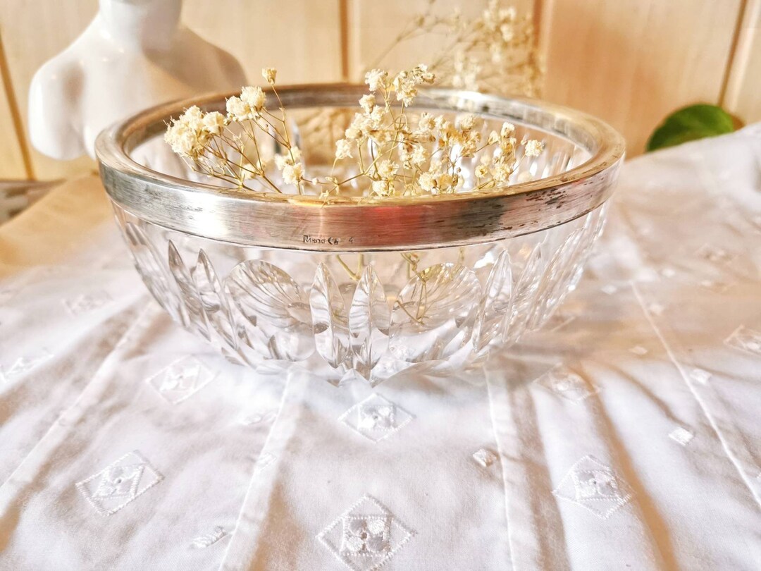 Theodor Müller Hofjuwelier Weimar Full Cut Crystal Glass Bowl 830 ...