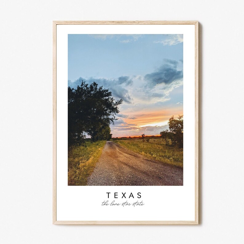 Texas Photo Poster, Texas Photography Print, Texas Wall Décor, Lone ...