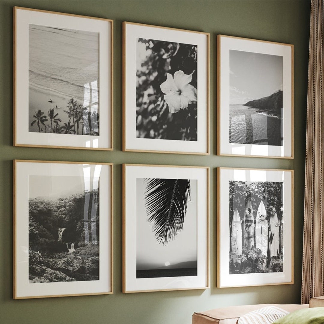 Set of 6 Maui Prints, PRINTABLE, Lahaina Travel Prints, Hawaii Wall Art ...