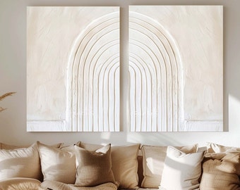 Textured Painting, Boho Textured Wall Art, Plaster Wall Art, Textured ...