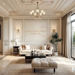 Room Template Mockup, Living Room Mockup, Templates for Photographers ...