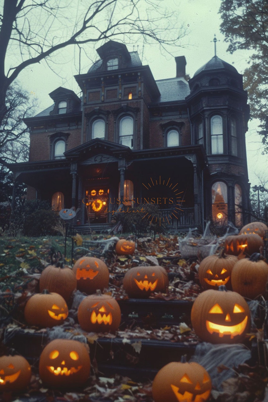 Salem Massachusetts Haunted House Halloween Wall Art, Gift, Halloween ...