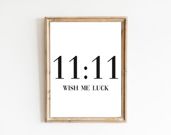 Angel Number 1111 Poster - Etsy