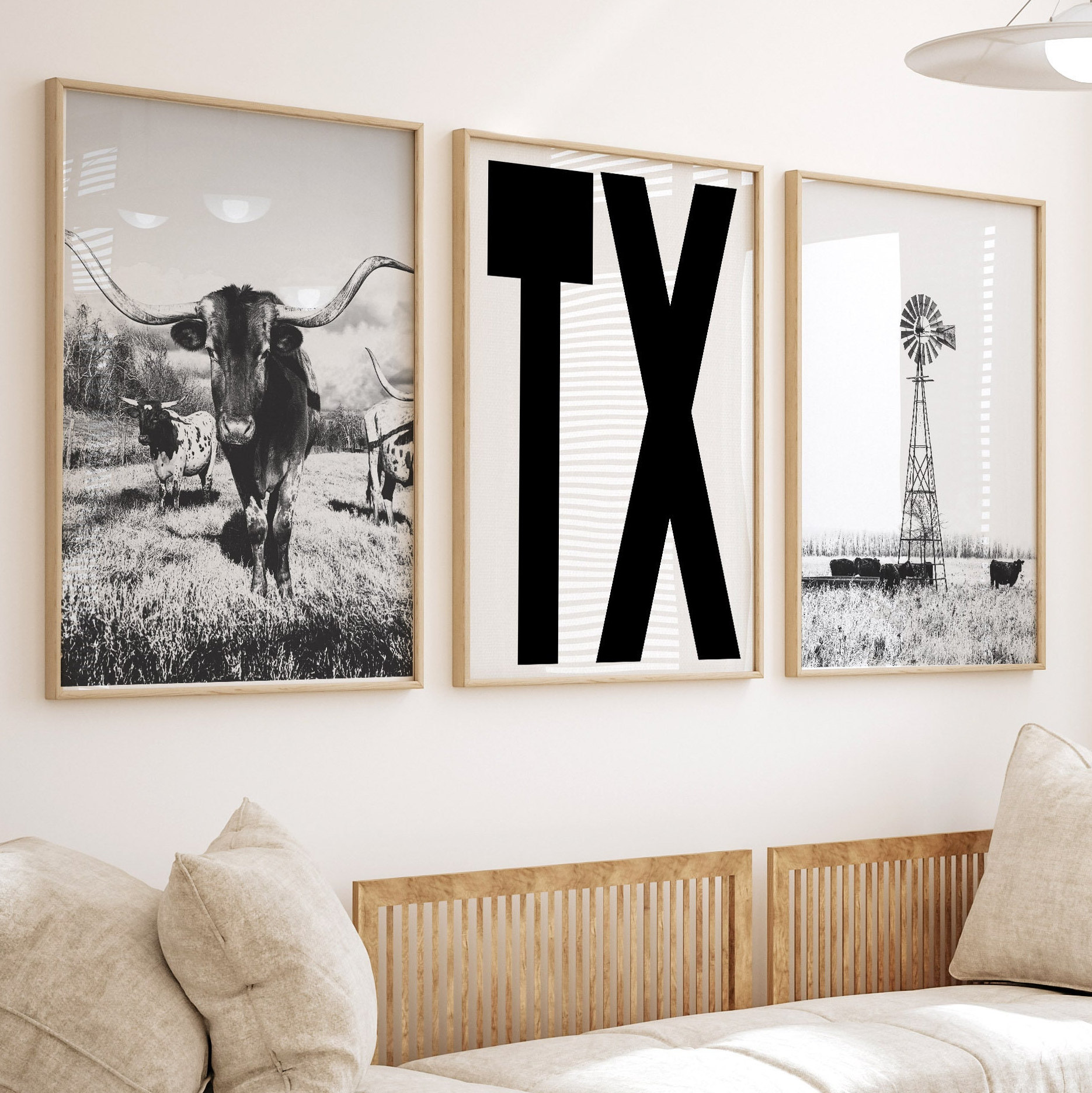 Texas Art Prints, Texas Wall Art, Texas Longhorn Cow Print ...