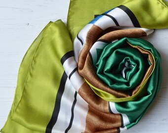 Chartreuse Scarf - Etsy