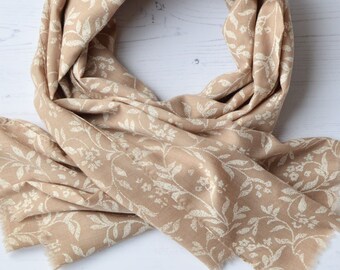 Beige Scarf - Etsy