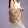 Versatile Gold Organza Wrap - Perfect for Parties and Formal Events ...