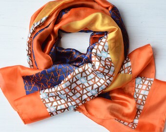 Orange Scarf | Etsy