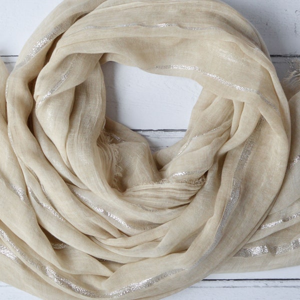 Metallic Scarf - Etsy