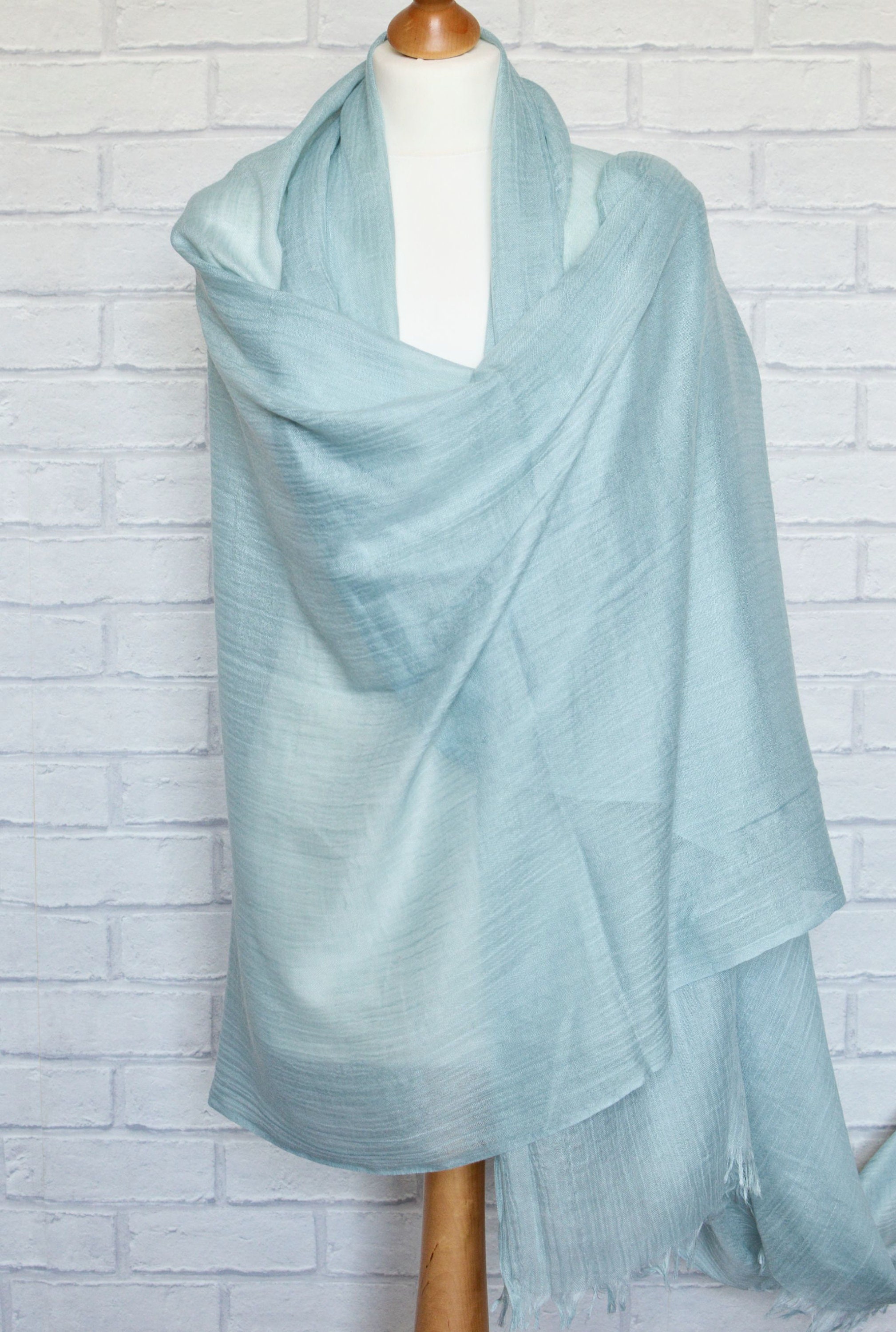 Blue Green Scarf Large Super Soft Scarf Light Weight Fine - Etsy UK