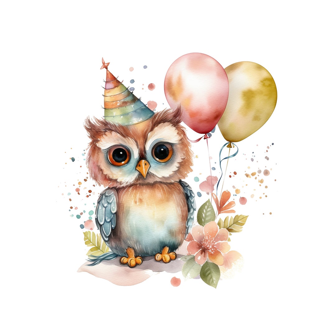Cute Happy Baby Owl PNG Instant Download Sublimation - Etsy