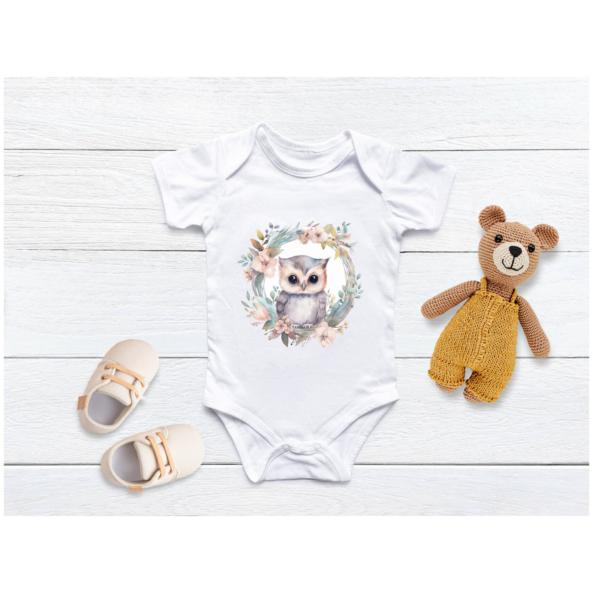 Cute, Happy Baby Owl, PNG Instant Download Sublimation Graphics Owl ...