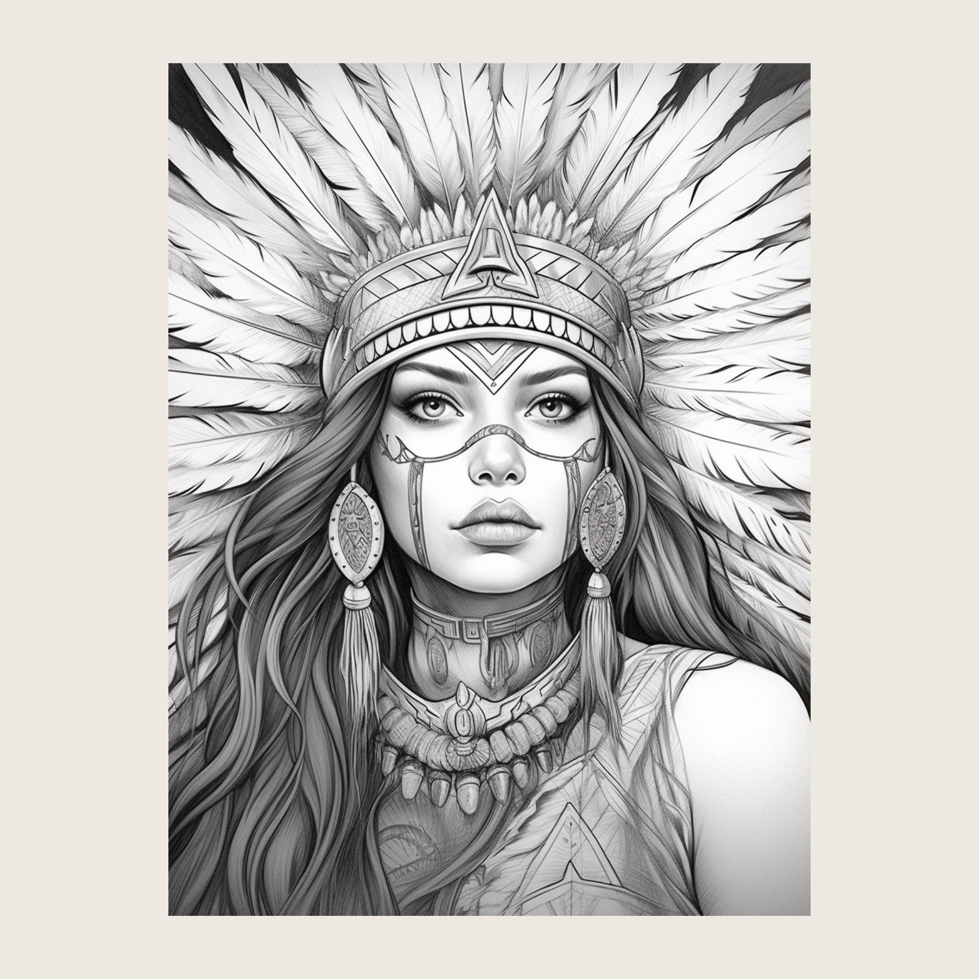 16 Native Americans Coloring Pages Adult Coloring Pages Coloring ...