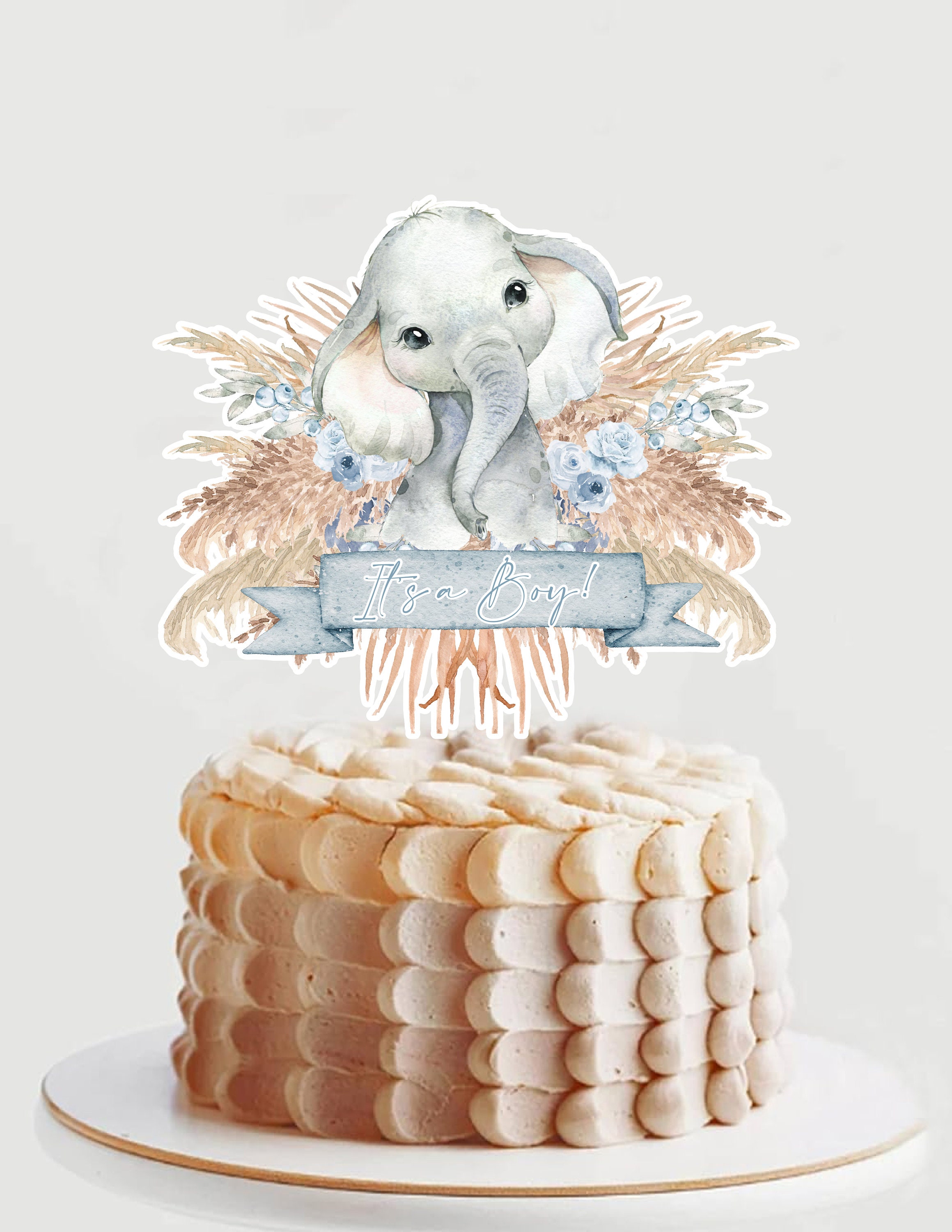 Boho Elephant Baby Shower Decorations Boy, Boho Baby Shower Party ...