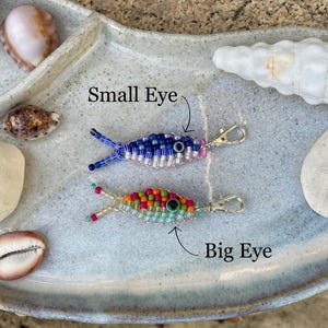 Beaded Fish Keychain and Purse Charm: Customizable - Etsy