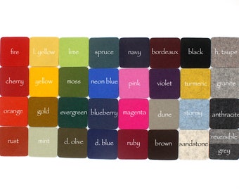 5mm Merino Wool Felt Samples - Etsy