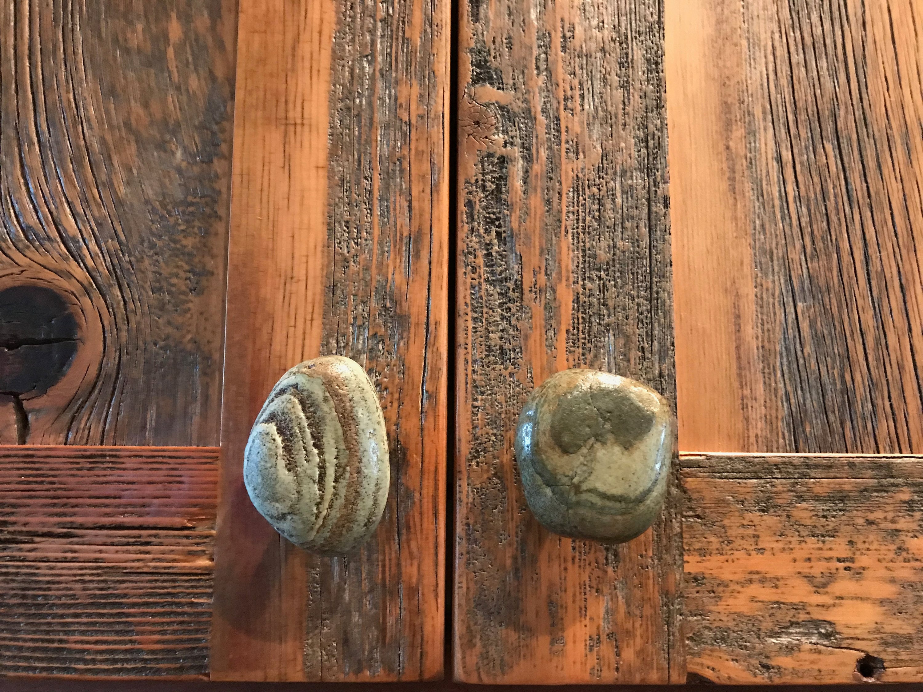 Small Montana Stone Pulls and Knobs, Multicolored - Etsy
