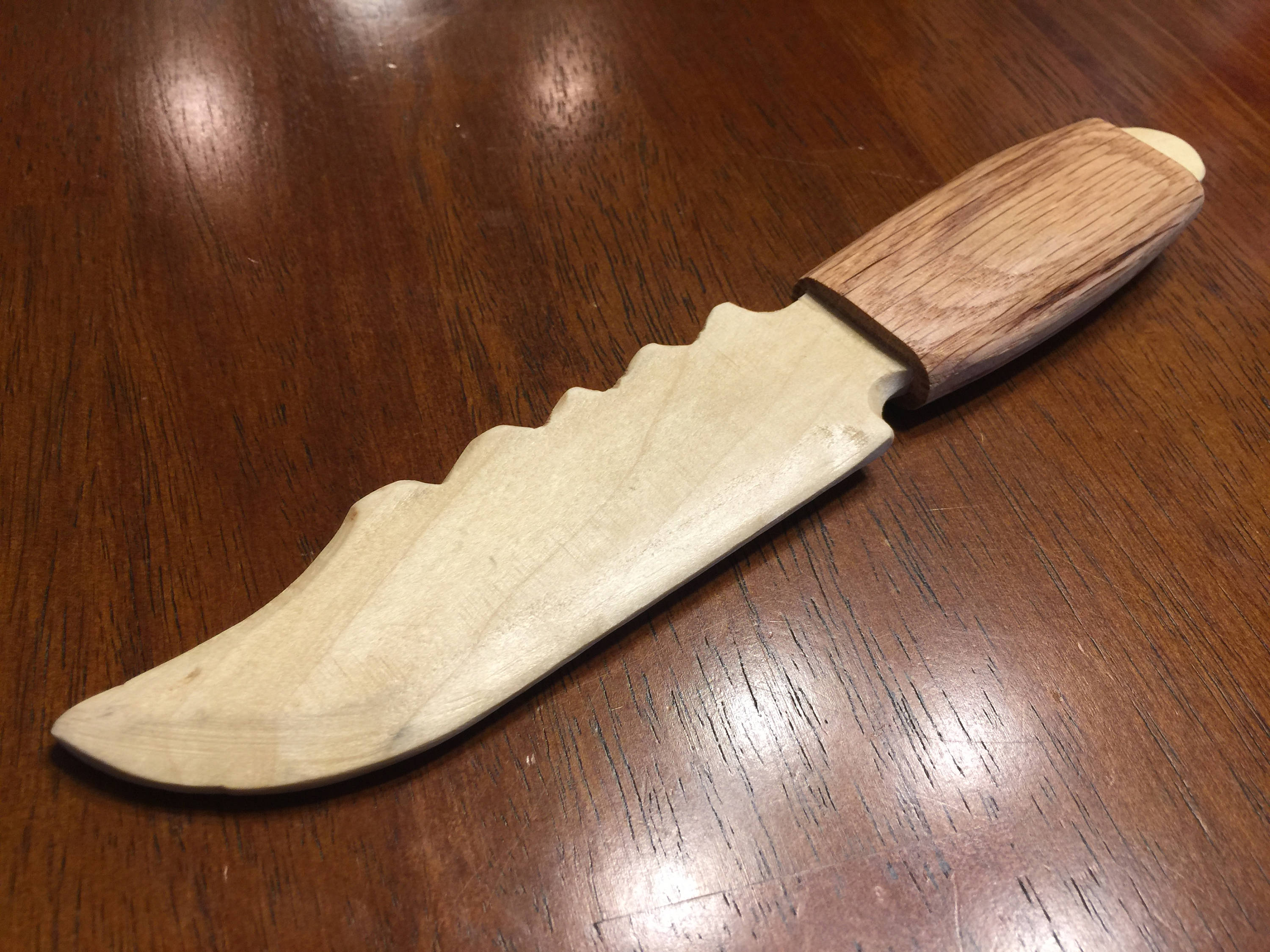 TOY RAMBO KNIFE Large made with real wood for kids for play | Etsy
