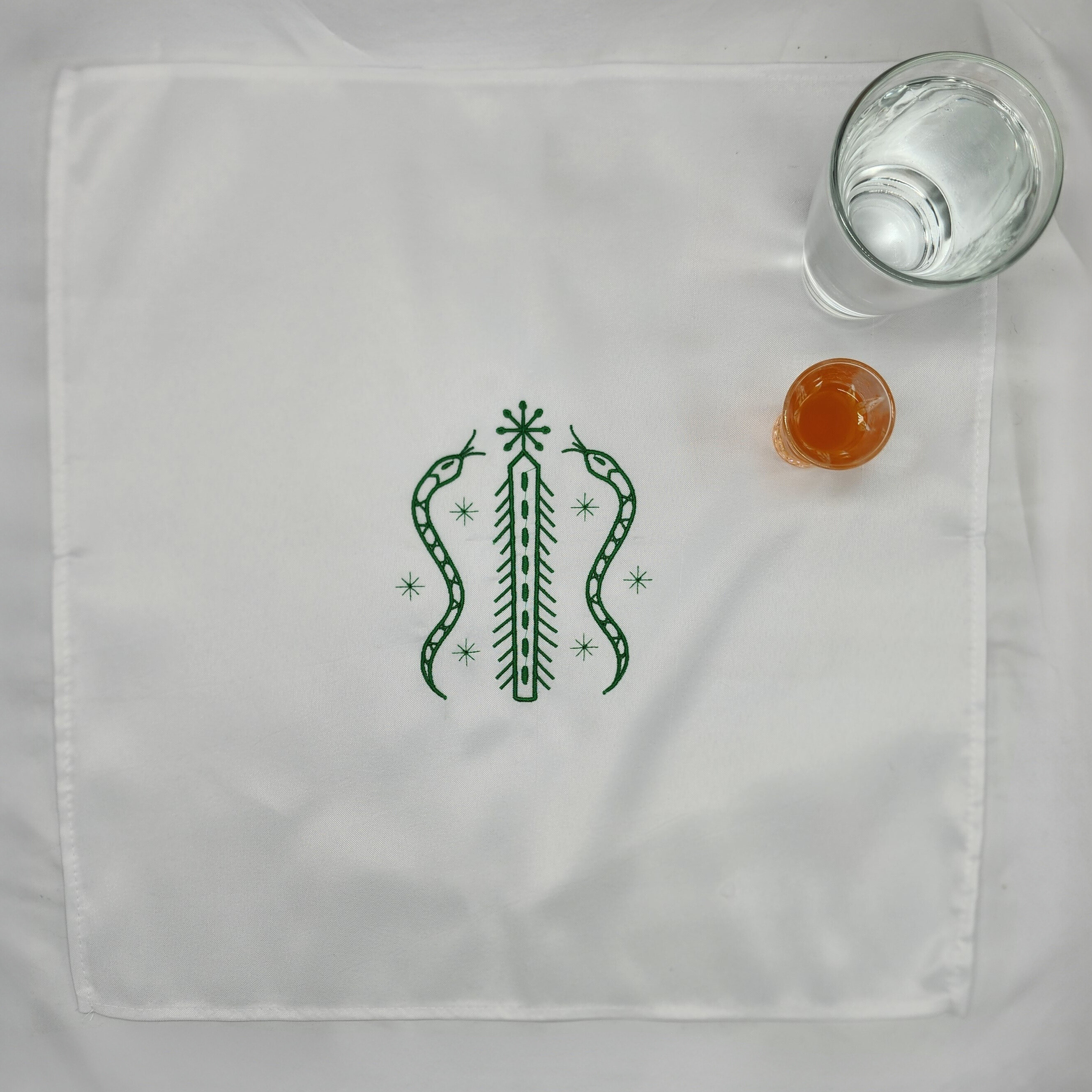 Damballah Conjure Cloth - Altar Cloth - Rituals - Invoking Voodoo Veve ...