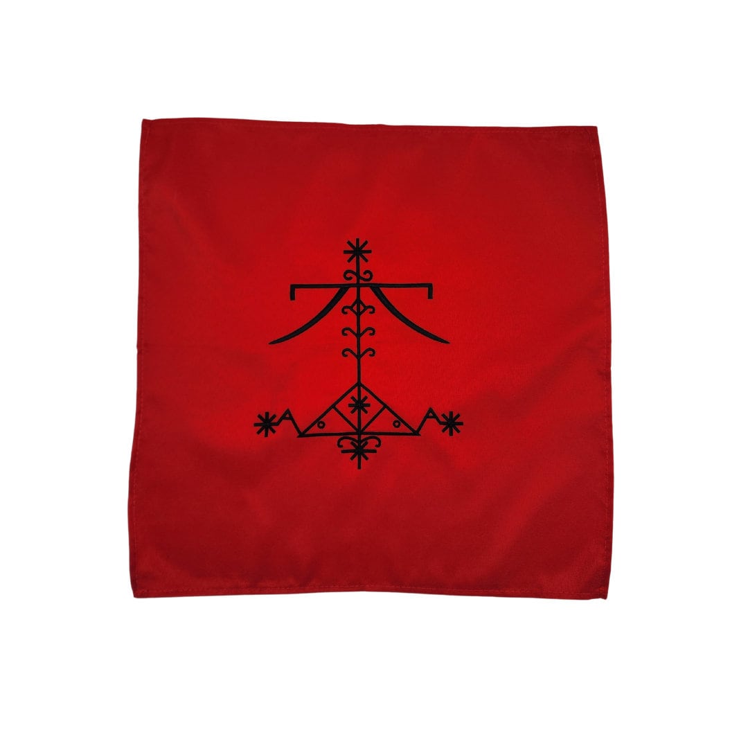 Ogou Feray Conjure Cloth Altar Cloth Rituals Invoking Voodoo Veve - Etsy