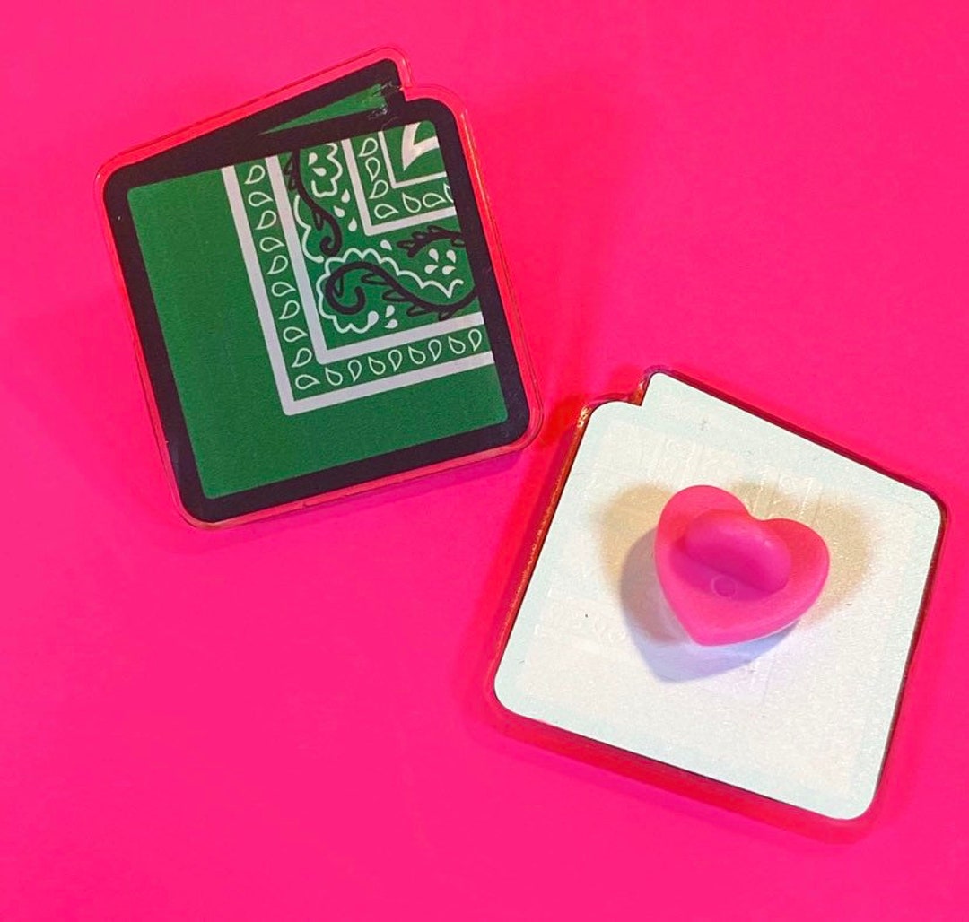 Flagging Hunter Green Acrylic Pin Pride Month Charm Fisting Fetish ...