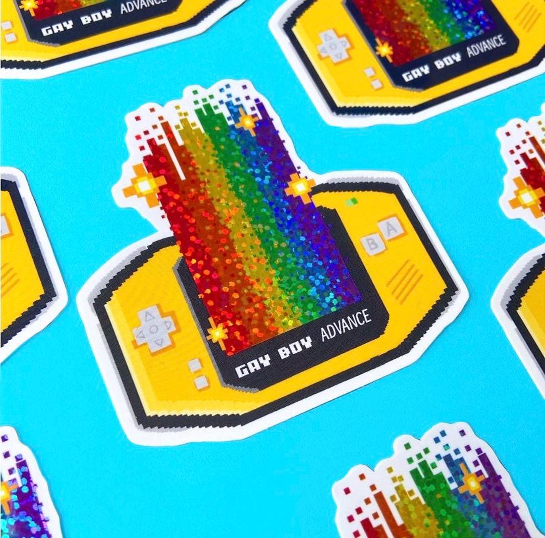 Gay Boy Advanced! Holographic Vinyl Sticker - Gay Pride - LGBTQ+ ...