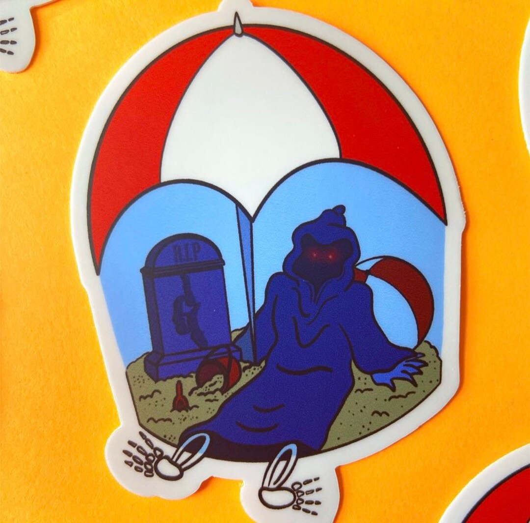 Ghost Beach Goosebumps Sticker Slappy R.L Stein - Etsy