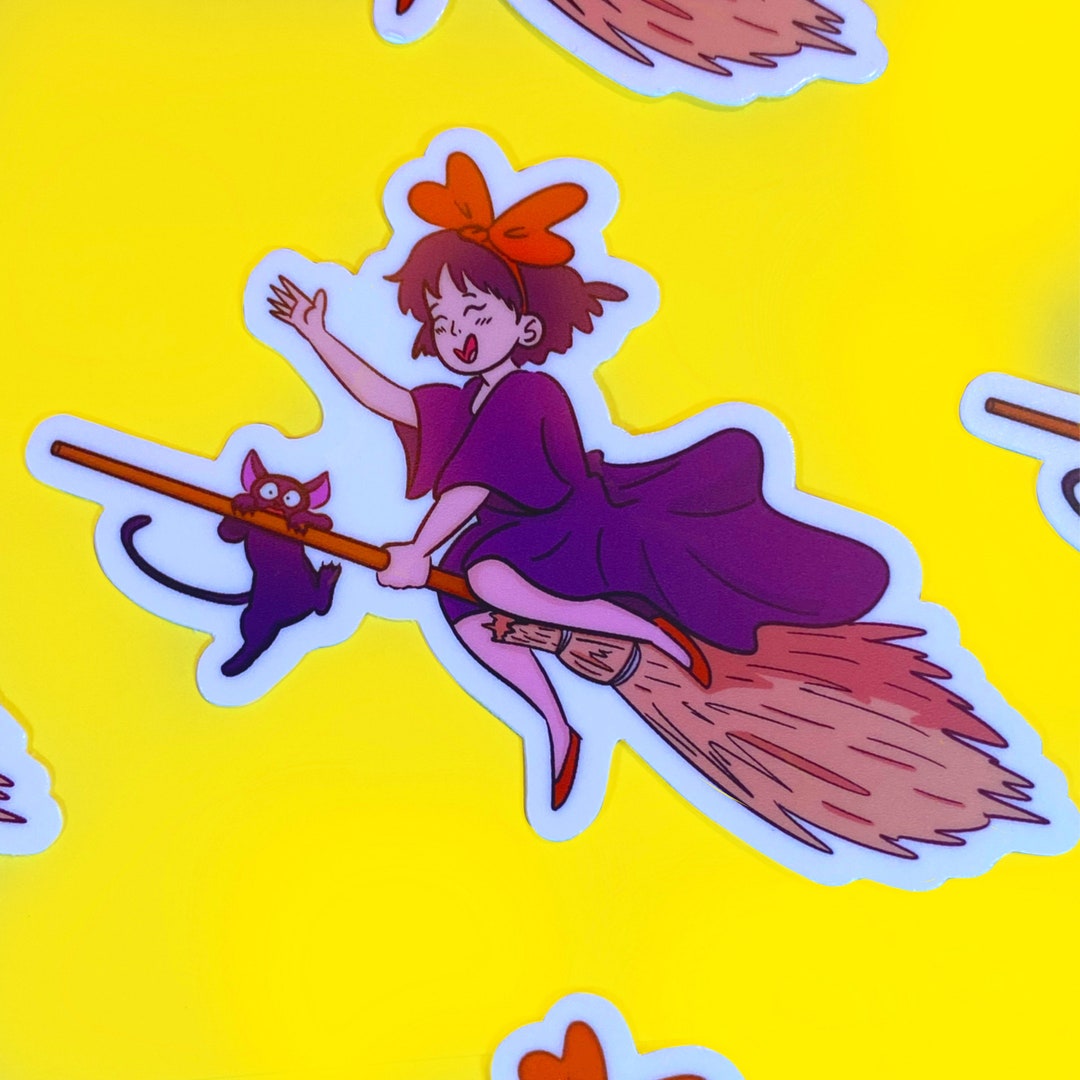 Go Kiki Halloween Sticker Hydroflask Totoro Vinyl Sticker Studio Ghibli ...