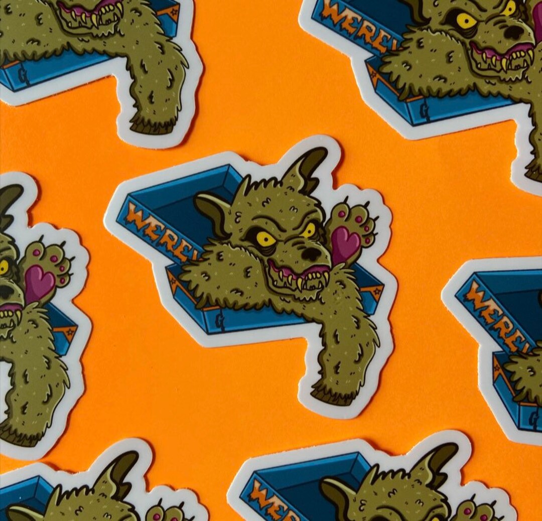 Werewolf Skin Goosebumps Sticker 90s Nostalgia 90s Kid Vinyl Sticker ...