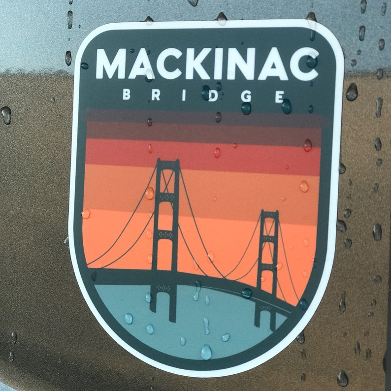 Mackinac Bridge Decal for Personalizing Tumblers, Laptops and More | A ...