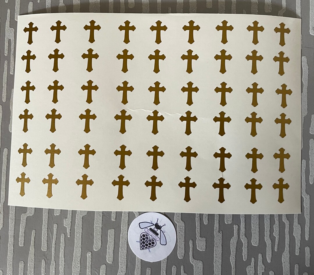 1/2” High Crosses - Vinyl Decals for Crafts & Other Small Projects - Etsy